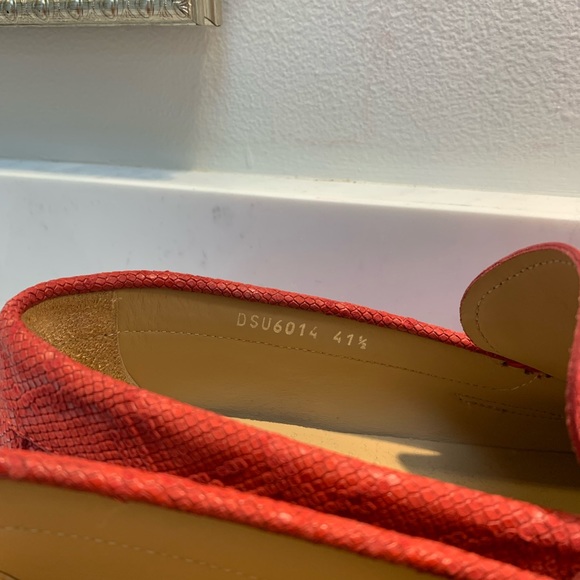 Versace | Shoes | Brand New Versace Red Snake Skin Like Loafers | Poshmark